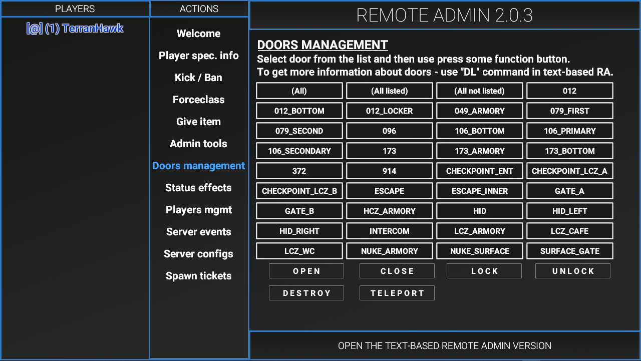 Админ панель scp