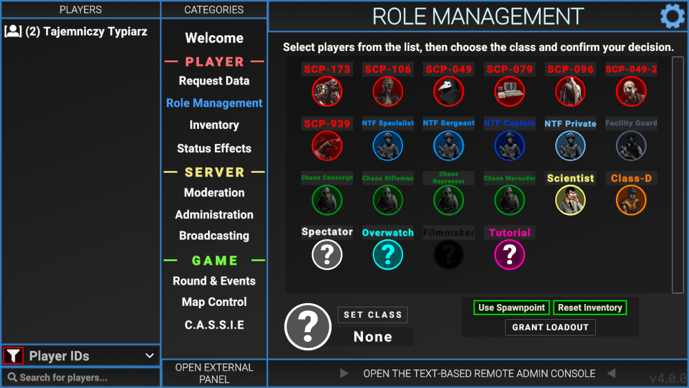 Remote Admin - SCP: Secret Laboratory English Official Wiki